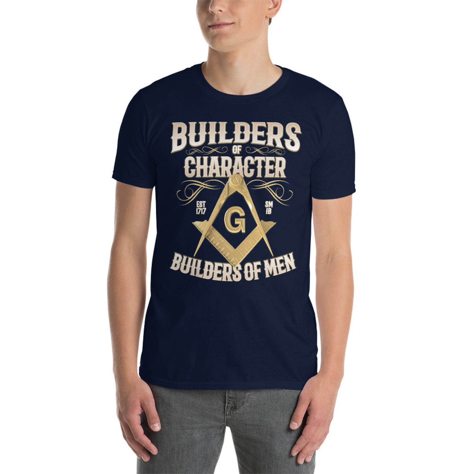 Masonic Shirt, Builders of Character Square & Compass, Freemason Shirt ...