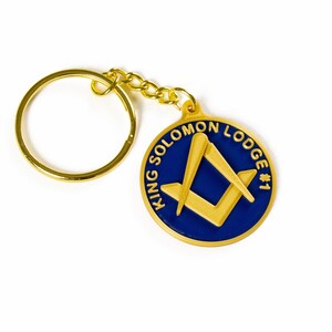 Masonic Freemason Keychain 3D Printed, Custom Personalized Round - Etsy
