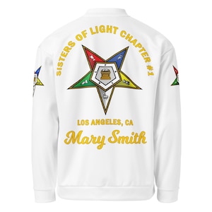 Personalized OES Eastern Star Jacket, Custom Order of the Eastern Star ...