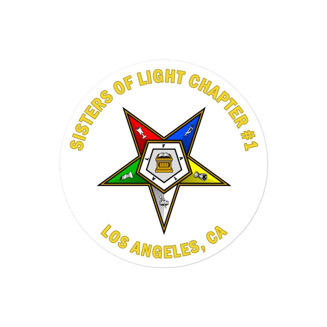 Personalized OES Sticker, Custom OES Order of the Eastern Star Decal ...