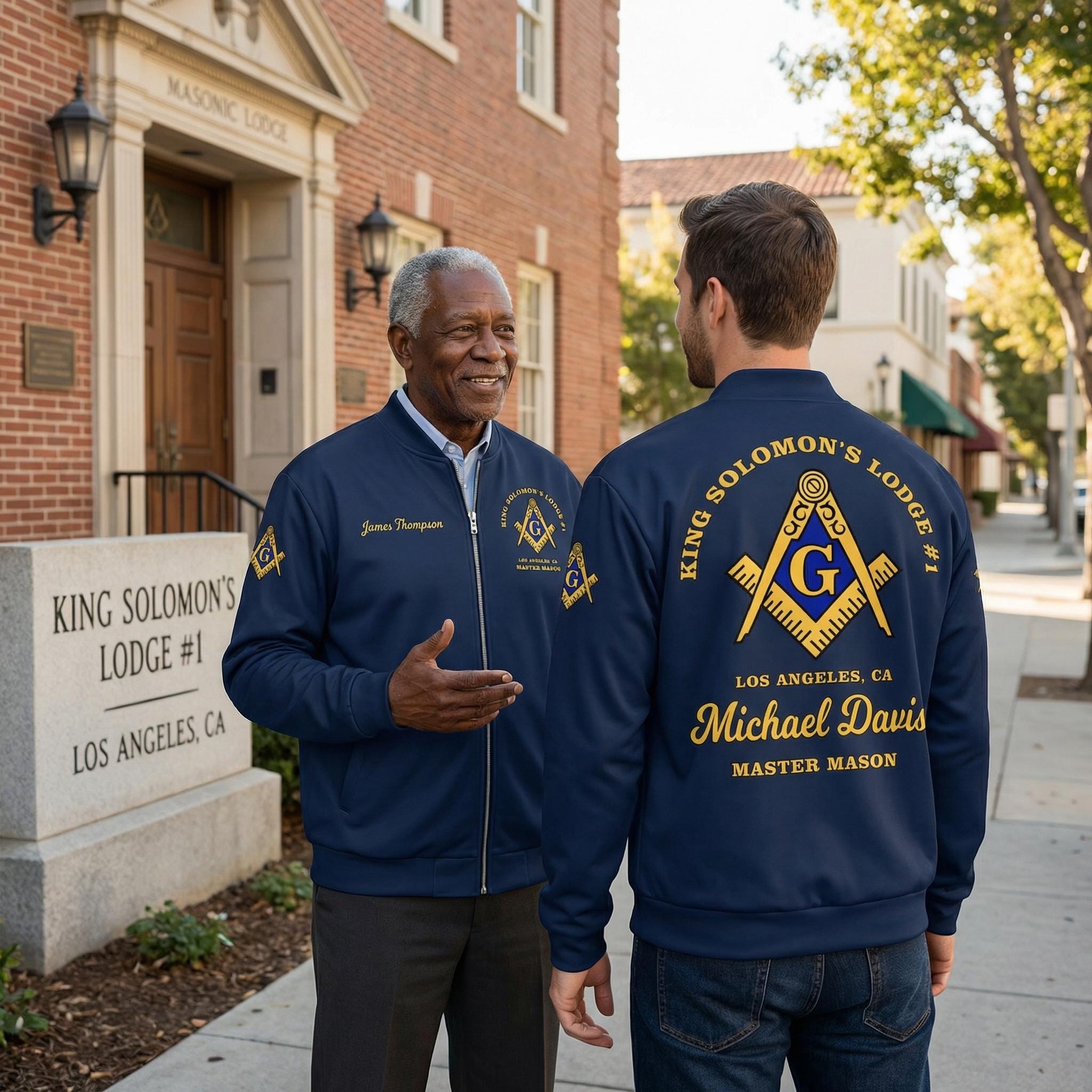 Personalized Masonic Bomber Jacket, Custom Name and Lodge Number ...