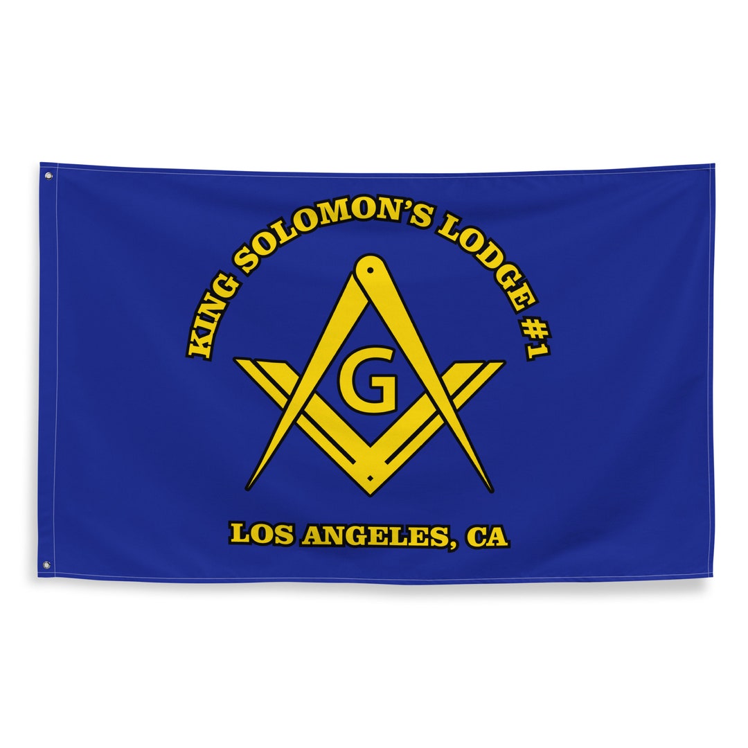 Masonic Freemason Flag Personalized Customizable Gold Square and ...