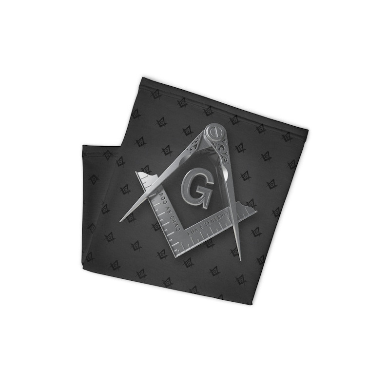 Masonic Freemason Face Mask Face Cover Neck Gaiter Masonic - Etsy