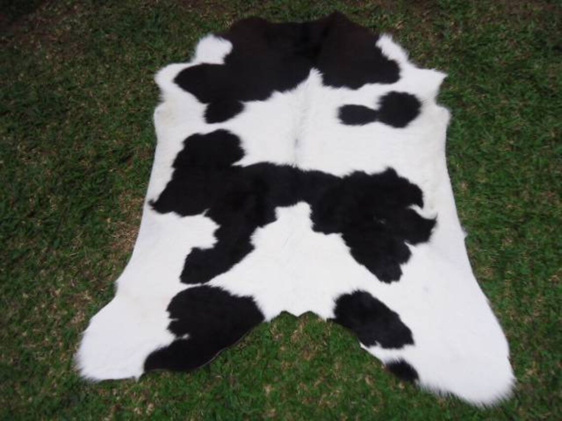 NEW LARGE Black N White Calf Hide Natural Skin 3.0 X 2,10 FT Bw - Etsy