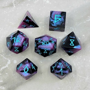 Nebula Dice Set (sharp Edged) Made to Order - Etsy