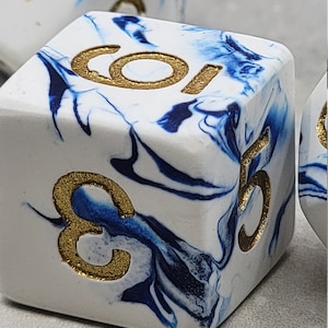 Porcelain Dice Set (made to Order) - Etsy