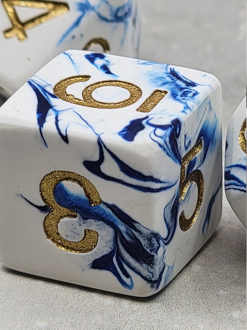 Porcelain Dice Set (made to Order) - Etsy