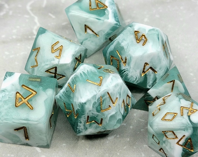 Seastone Dice Set (sharp Edged) - Etsy
