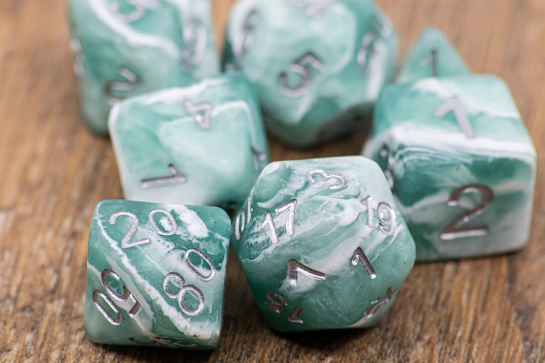 Seastone Dice Set made to Order | Etsy