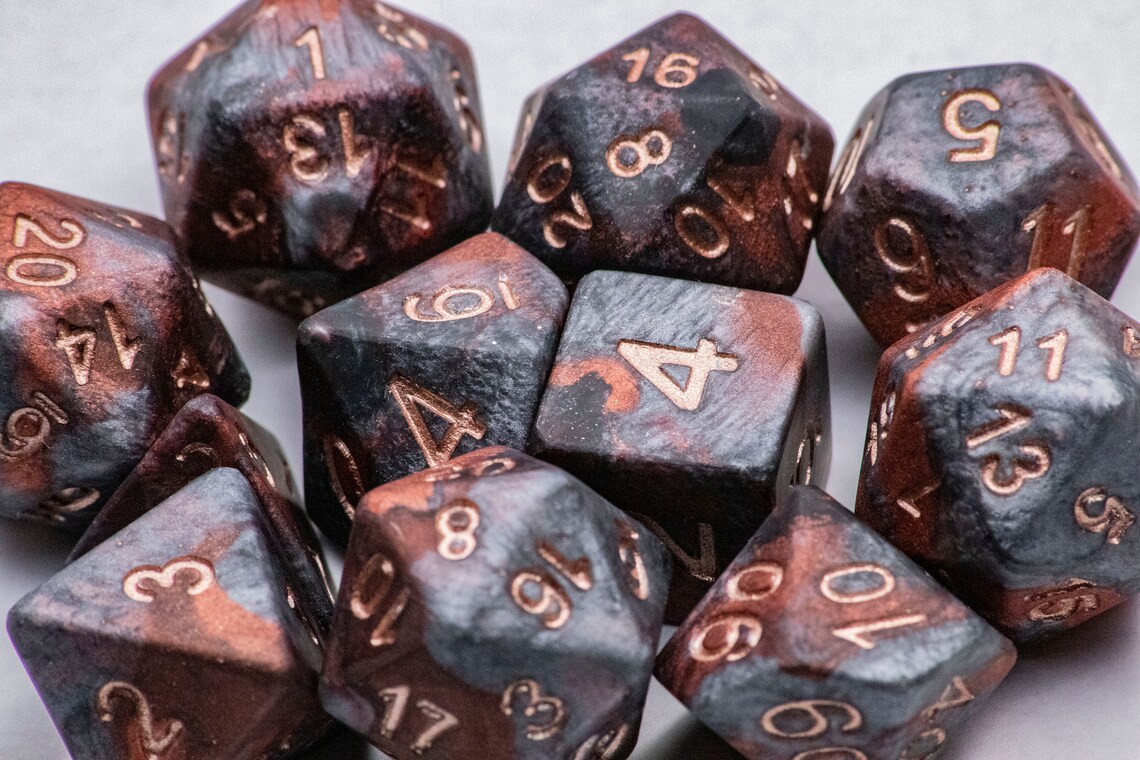 Rust and Ruin Dice Set made to Order | Etsy