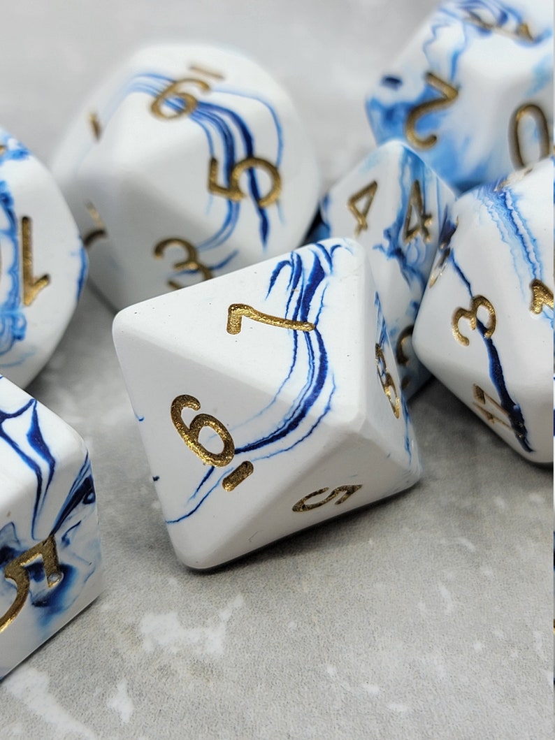 Porcelain Dice Set (made to Order) - Etsy