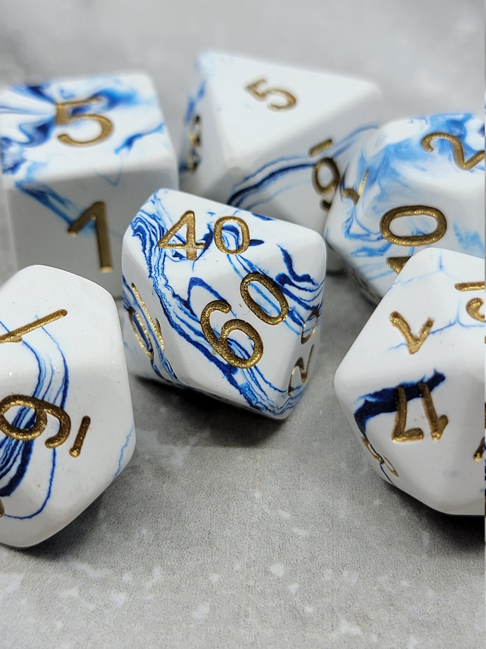 Porcelain Dice Set (made to Order) - Etsy