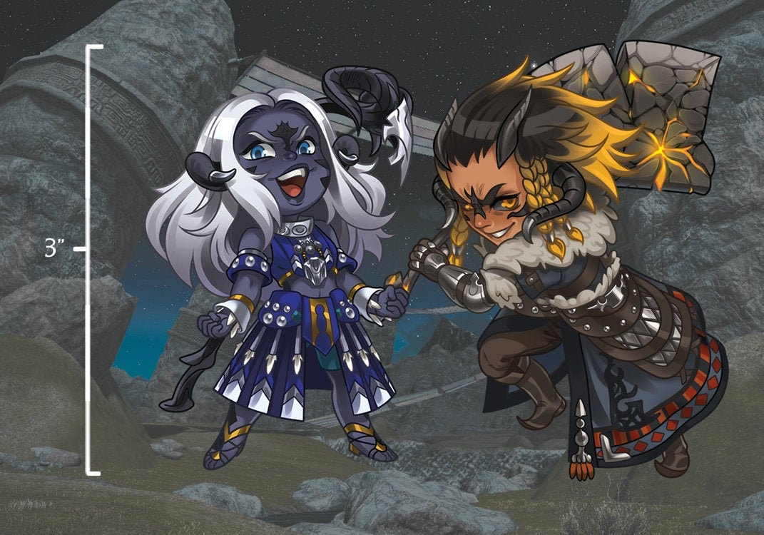 FFXIV - Stormblood - Sadu & Magnai - SB Charms/keychains - Etsy