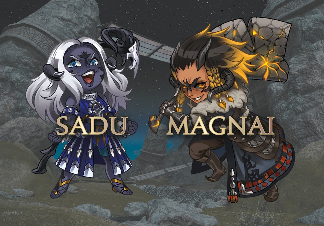 FFXIV - Stormblood - Sadu & Magnai - SB Charms/keychains - Etsy