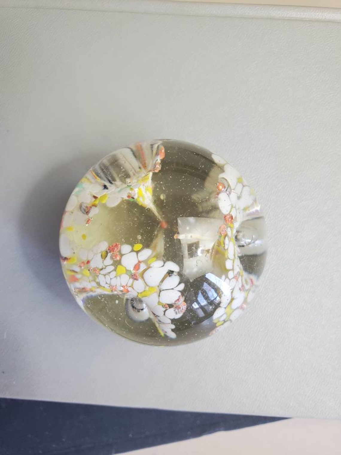 Handblown Glass Paperweight / Vintage Paperweight - Etsy