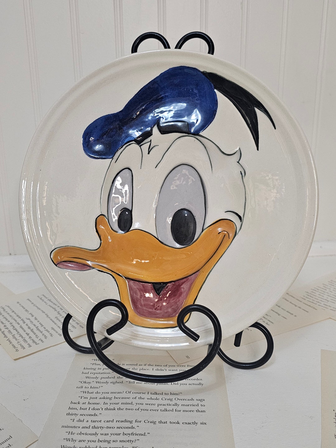 Handpainted Donald Duck Plate / From 1993 Dutch Days in Fulton ...