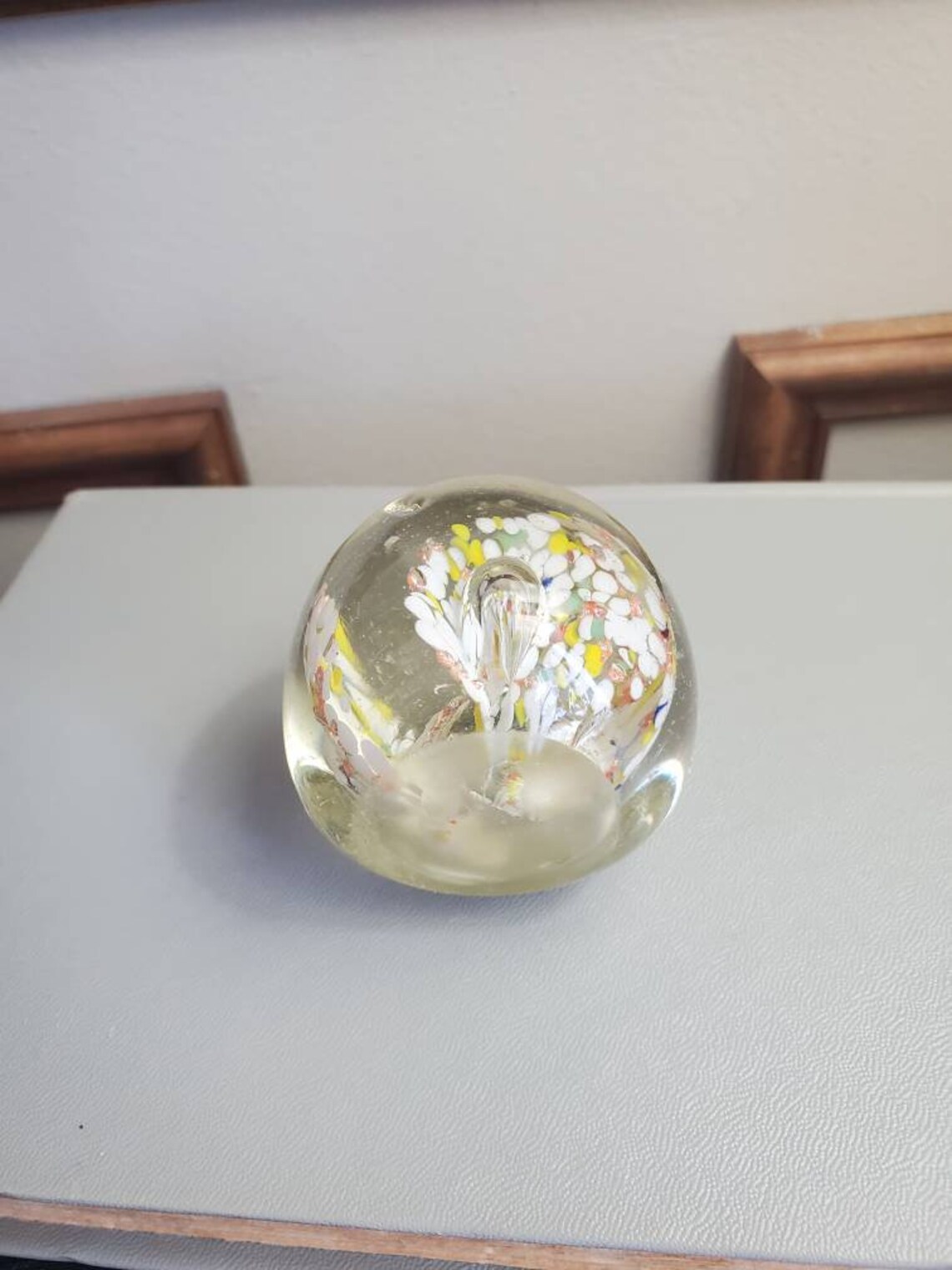 Handblown Glass Paperweight / Vintage Paperweight - Etsy