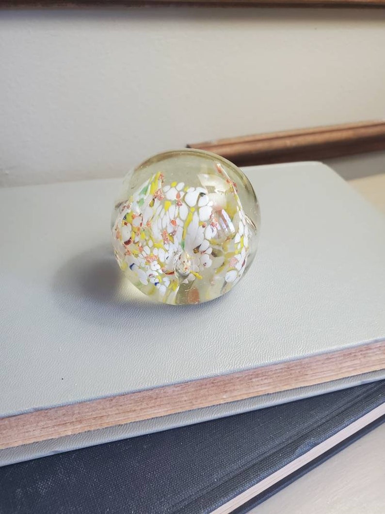 Handblown Glass Paperweight / Vintage Paperweight - Etsy