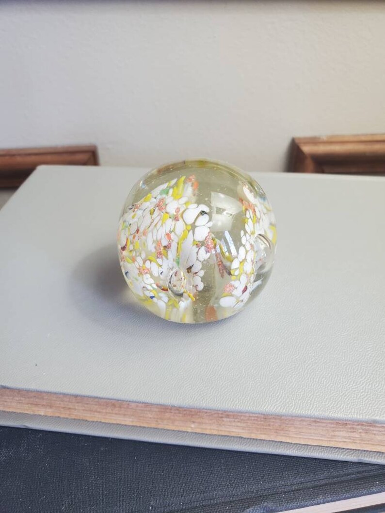 Handblown Glass Paperweight / Vintage Paperweight - Etsy