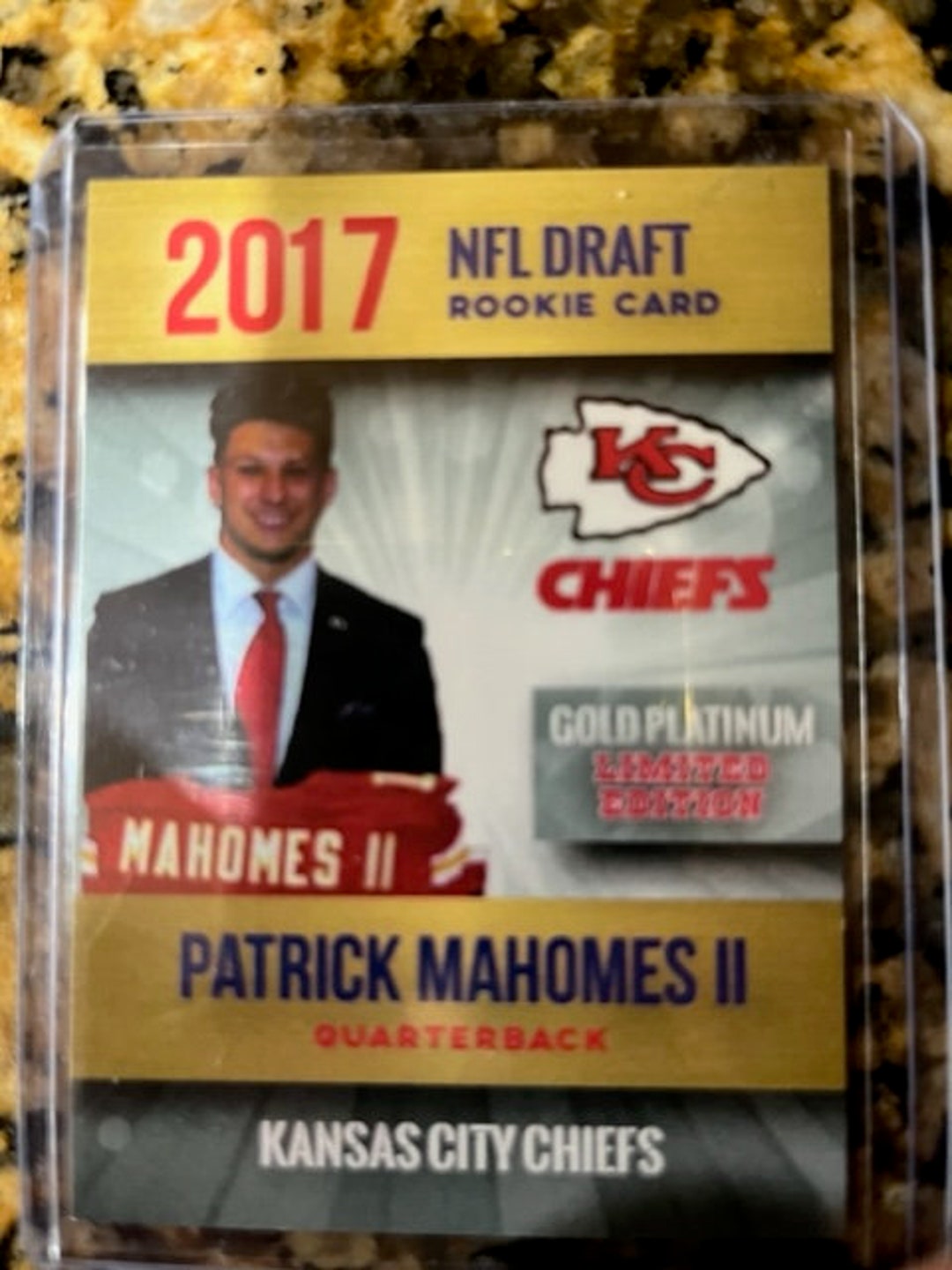 Patrick Mahomes Gold Platinum Rookie Card 1 - Etsy