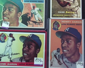 Hank Aaron Cards - Etsy