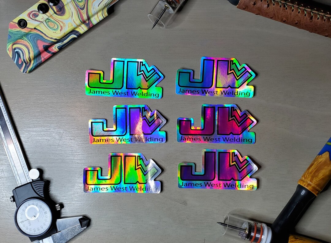 J.W.W. Holographic Sticker Pack - Etsy
