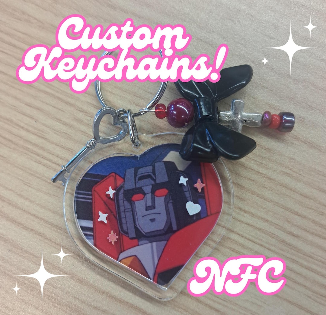 Custom Keychains Scannable NFC - Etsy