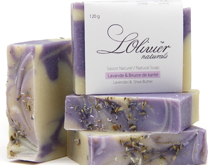 Natural Lavender Soap Bar Handcrafted Anniversary Personalized Wedding ...