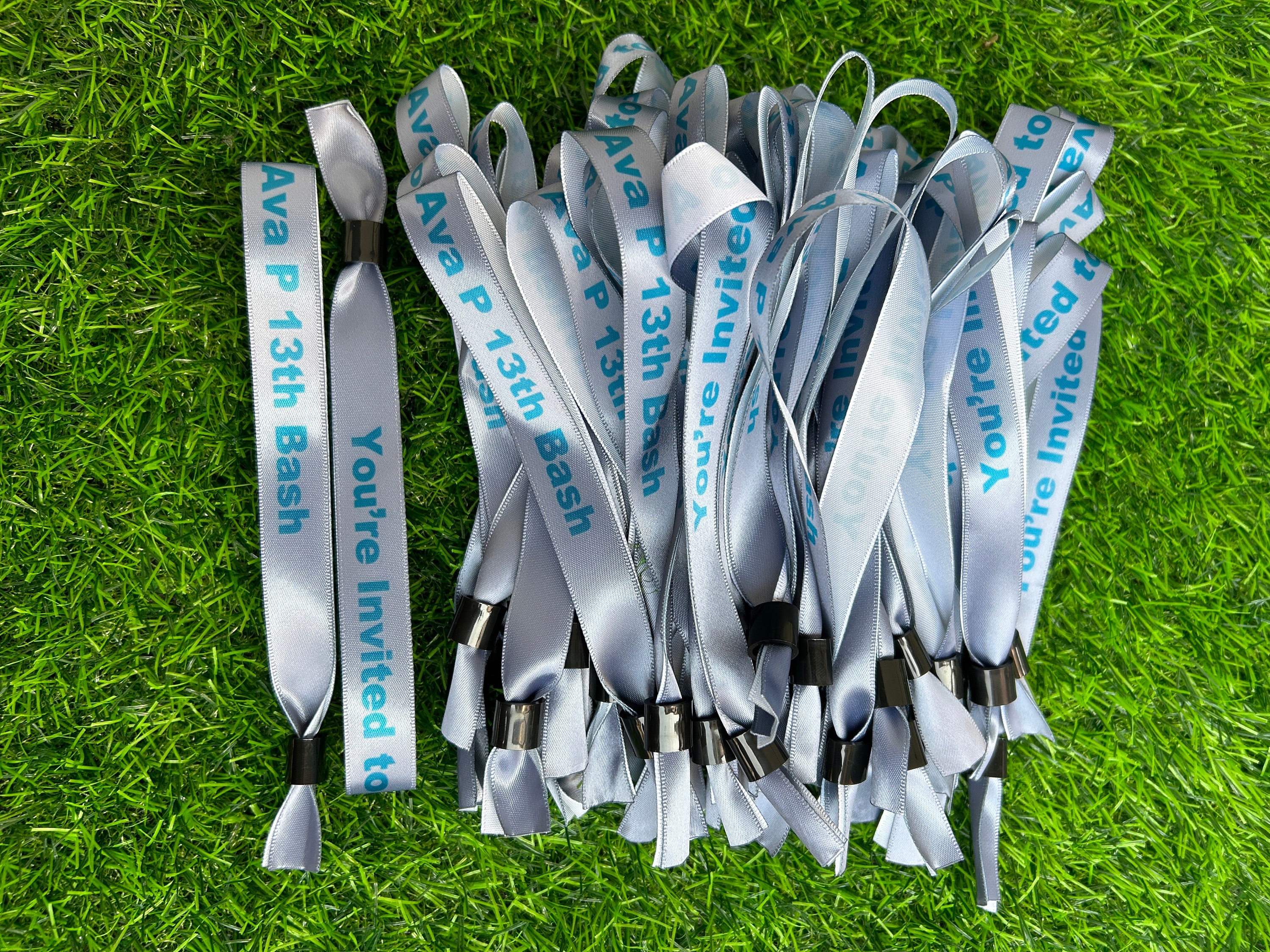 Custom Fabric Wristbands Festival Wedding Bride Favours Fundraiser ...