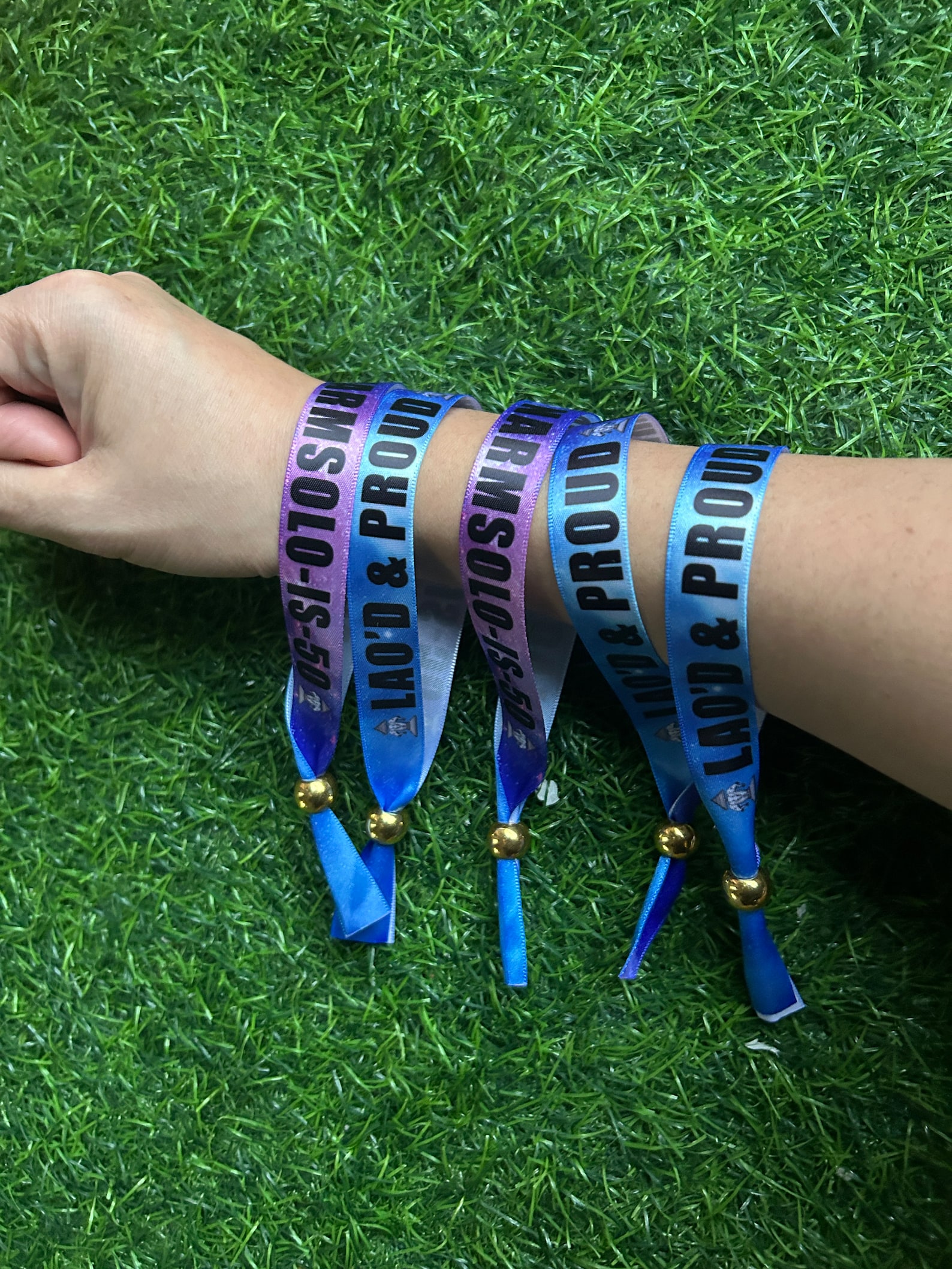100pcs Handmade Custom Ribbon Satin Wristband Feature Holiday Ribbon ...