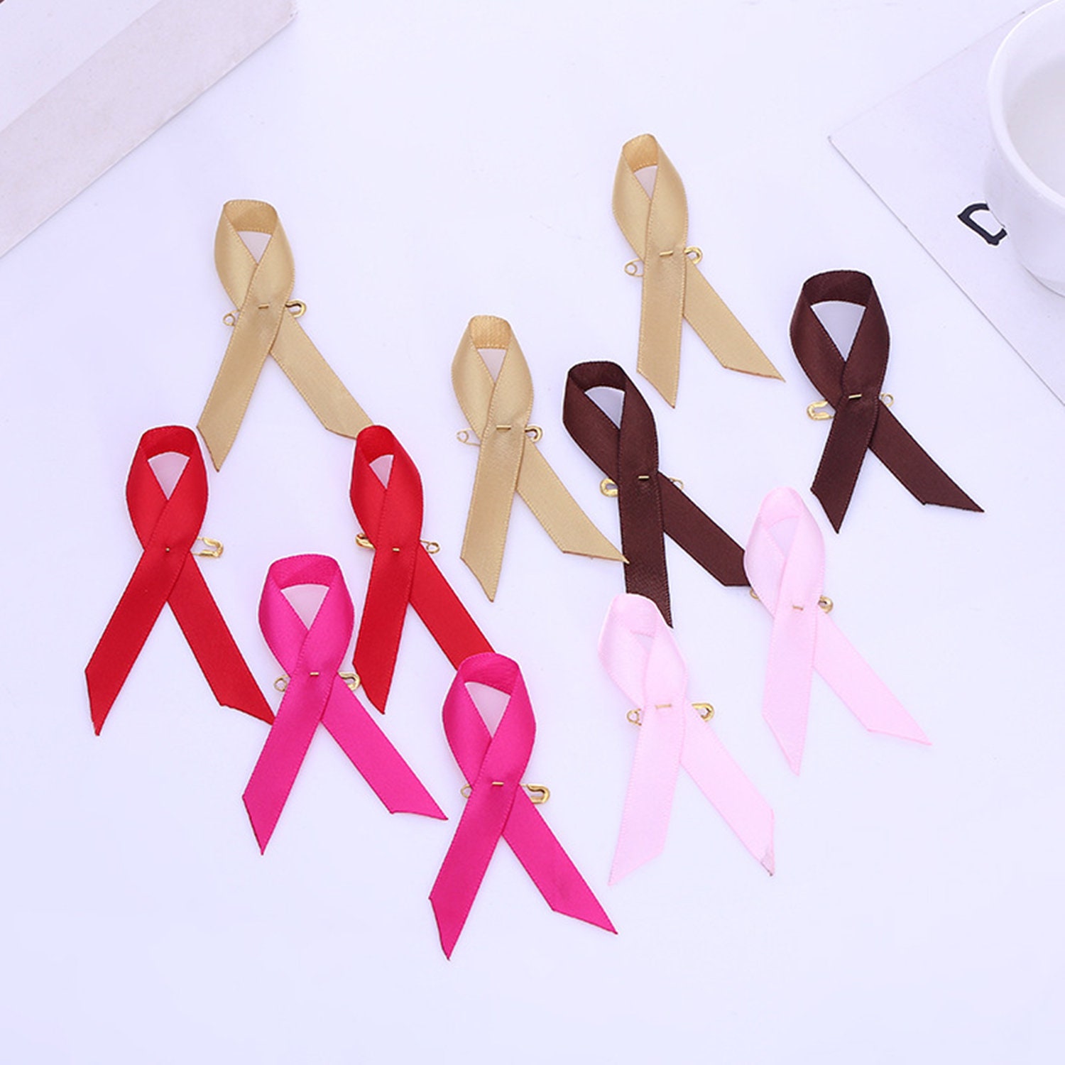 Memorial Ribbons Pinned Custom Awareness Ribbons Custom Made Baptism ... Memorial Ribbons Pinned Custom Awareness Ribbons Custom Made Baptism ...