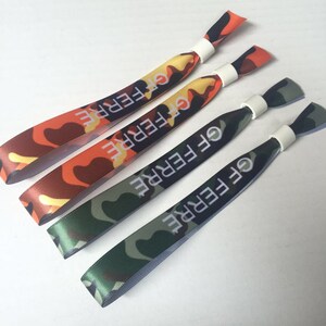 100pcs Handmade Custom Ribbon Satin Wristband Feature Holiday Ribbon ...