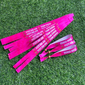 Custom Party Access Entry Wristbands Personalized Logo Bracelet Print ...