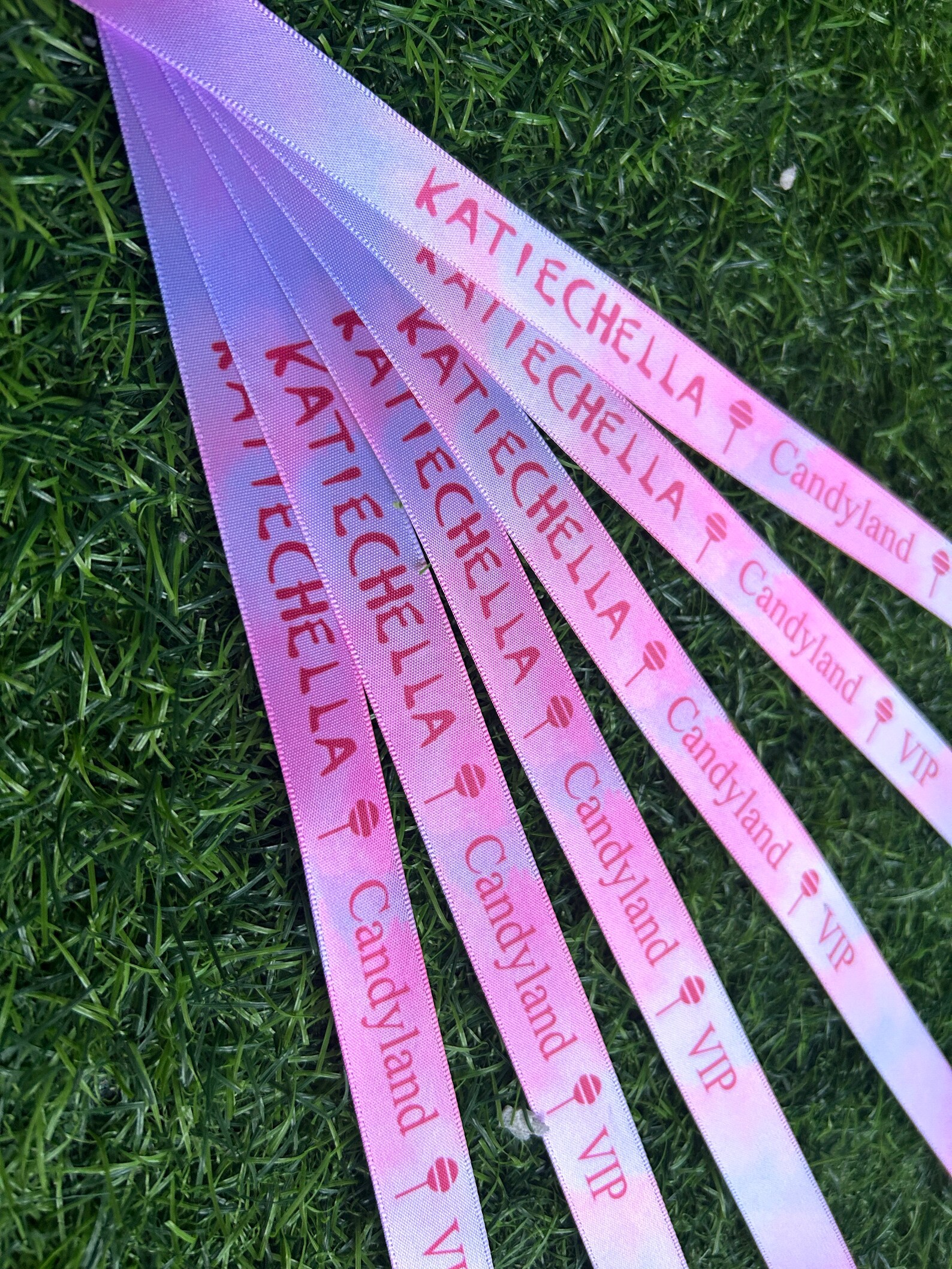 100pcs Handmade Custom Ribbon Satin Wristband Feature Holiday Ribbon ...