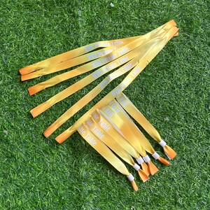 Custom Party Access Entry Wristbands Personalized Logo Bracelet Print ...