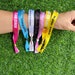 100pcs Handmade Custom Ribbon Satin Wristband Feature Holiday Ribbon ...