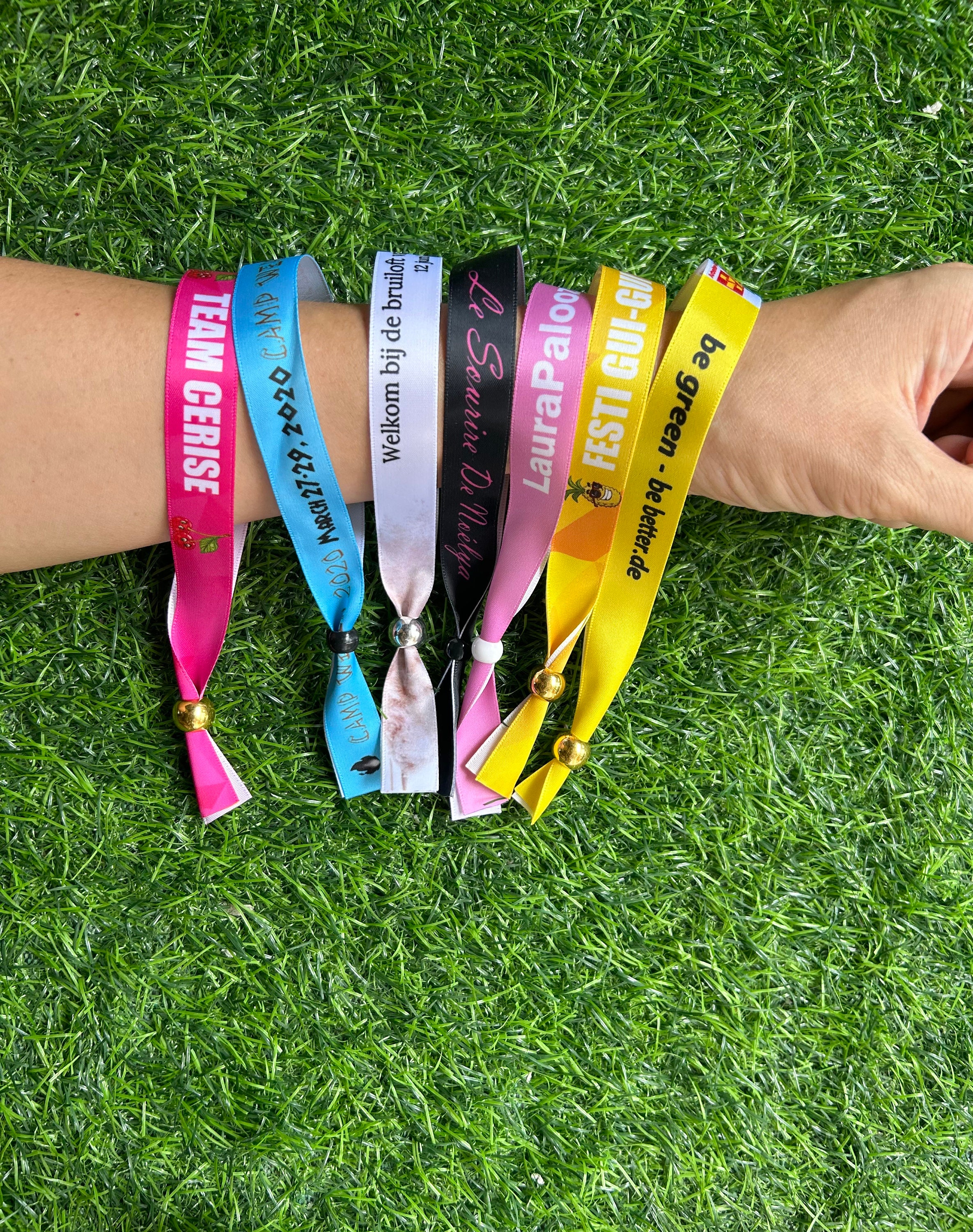 Custom Party Access Entry Wristbands Personalized Logo Bracelet Print ...