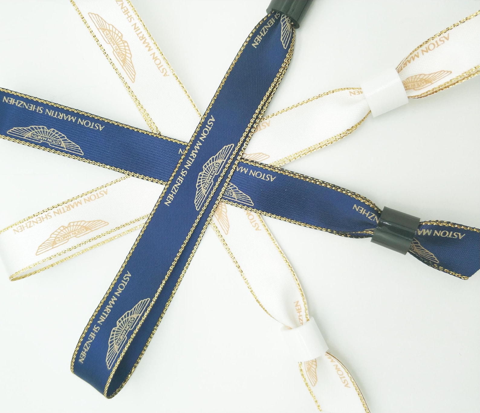 100pcs Handmade Custom Ribbon Satin Wristband Feature Holiday Ribbon ...