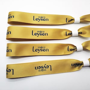 100pcs Handmade Custom Ribbon Satin Wristband Feature Holiday - Etsy