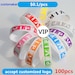 100pcs Handmade Custom Ribbon Satin Wristband Feature Holiday Ribbon ...