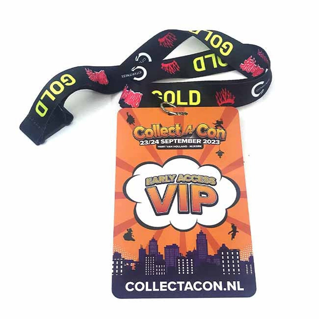 100 Customized ID Badge VIP Printed Event Staff Custom Id Card ...