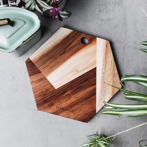 Hexagonal Chopping Serving Board - Etsy
