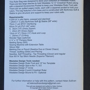 In A Spin Ruler Bag Pattern Using Westalee Ruler Foot and Rulers. - Etsy