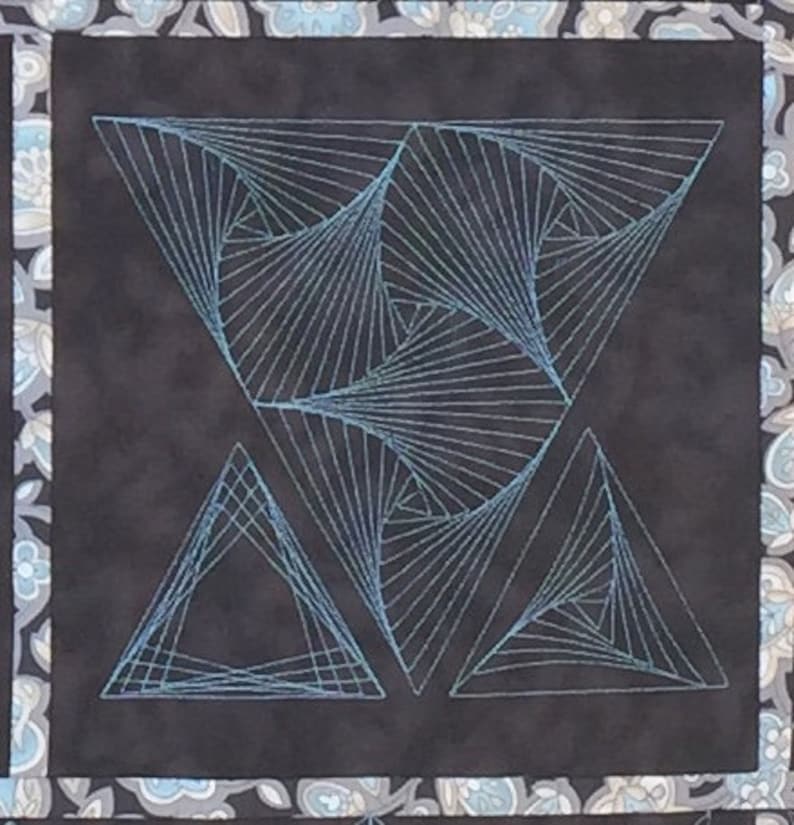 Geometric Quilt Pattern Using Westalee Ruler Foot and Rulers. - Etsy