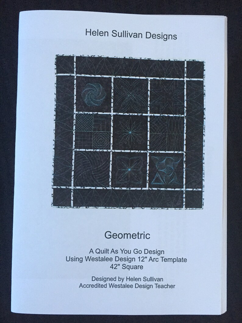 Geometric Quilt Pattern Using Westalee Ruler Foot and Rulers. - Etsy