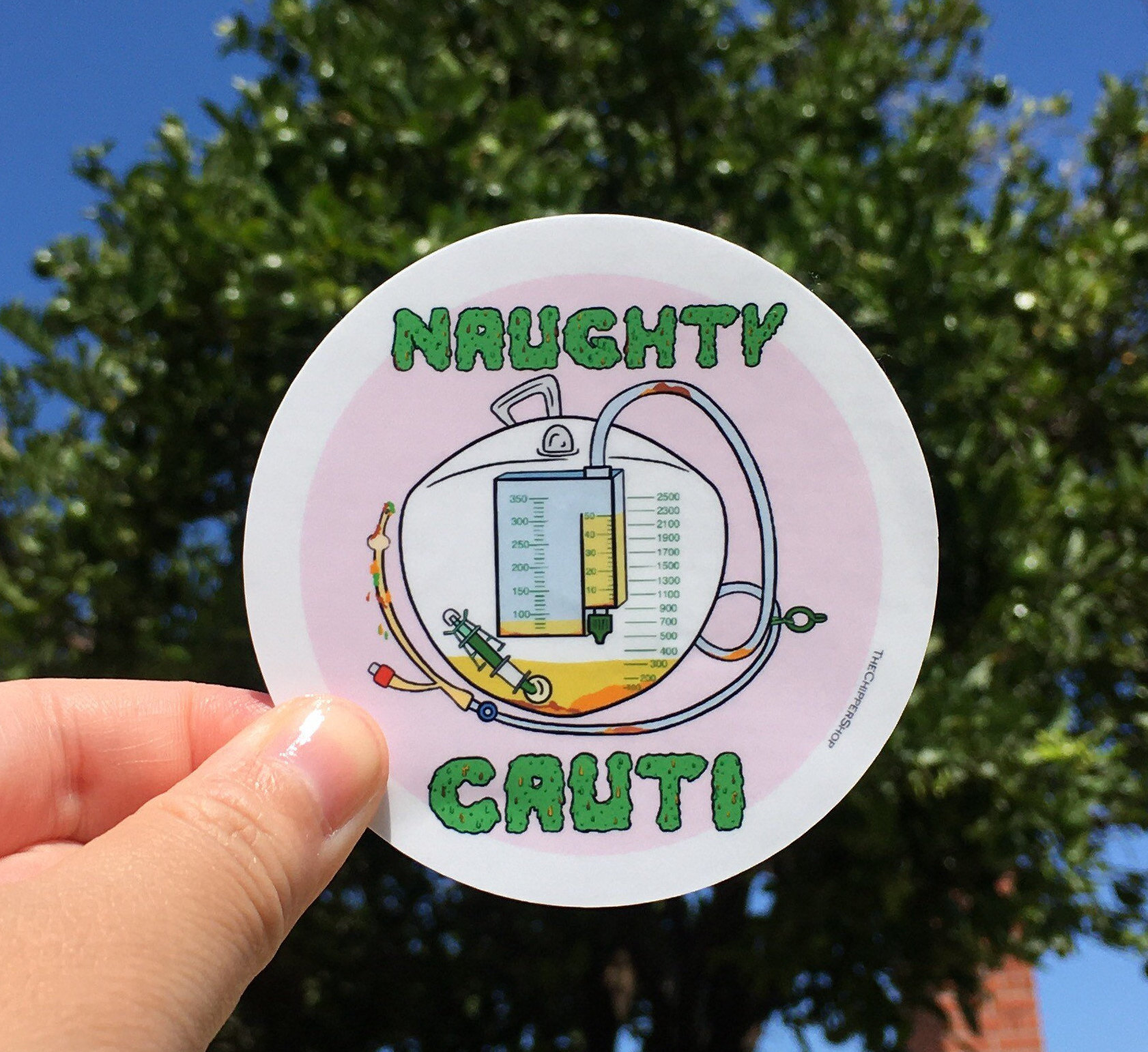Naughty CAUTI Foley Catheter Nursing Vinyl Sticker Funny - Etsy UK