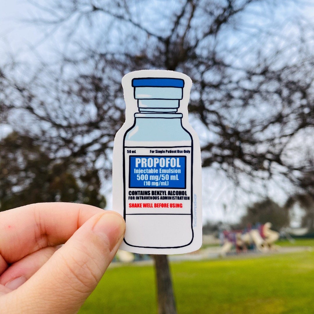 Propofol Bottle Vinyl Sticker, Nursing Vinyl Sticker, Nursing Gift ...