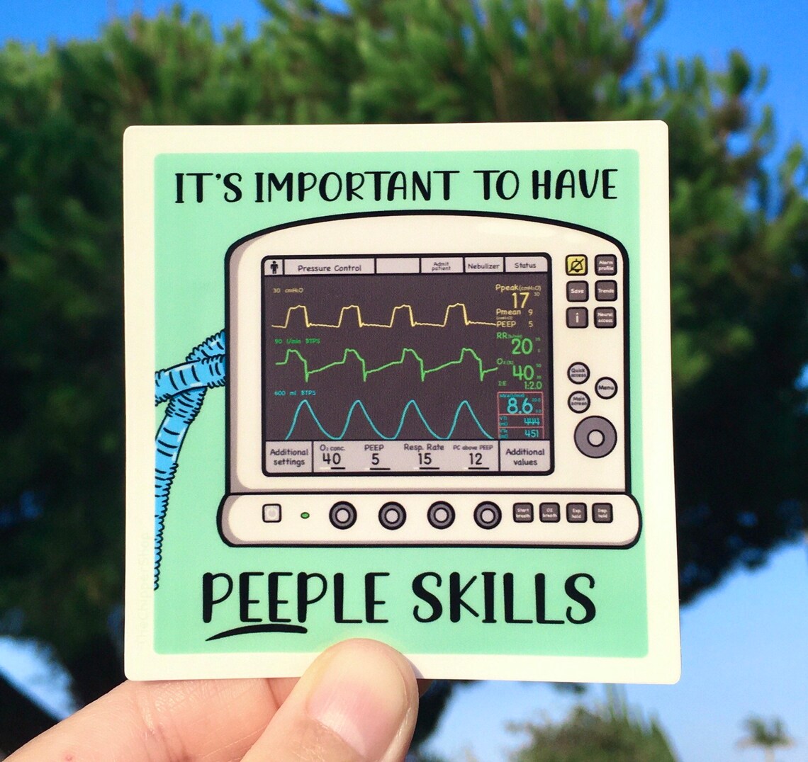 Ventilator Sticker Funny Medical Sticker Nursing Doctor | Etsy