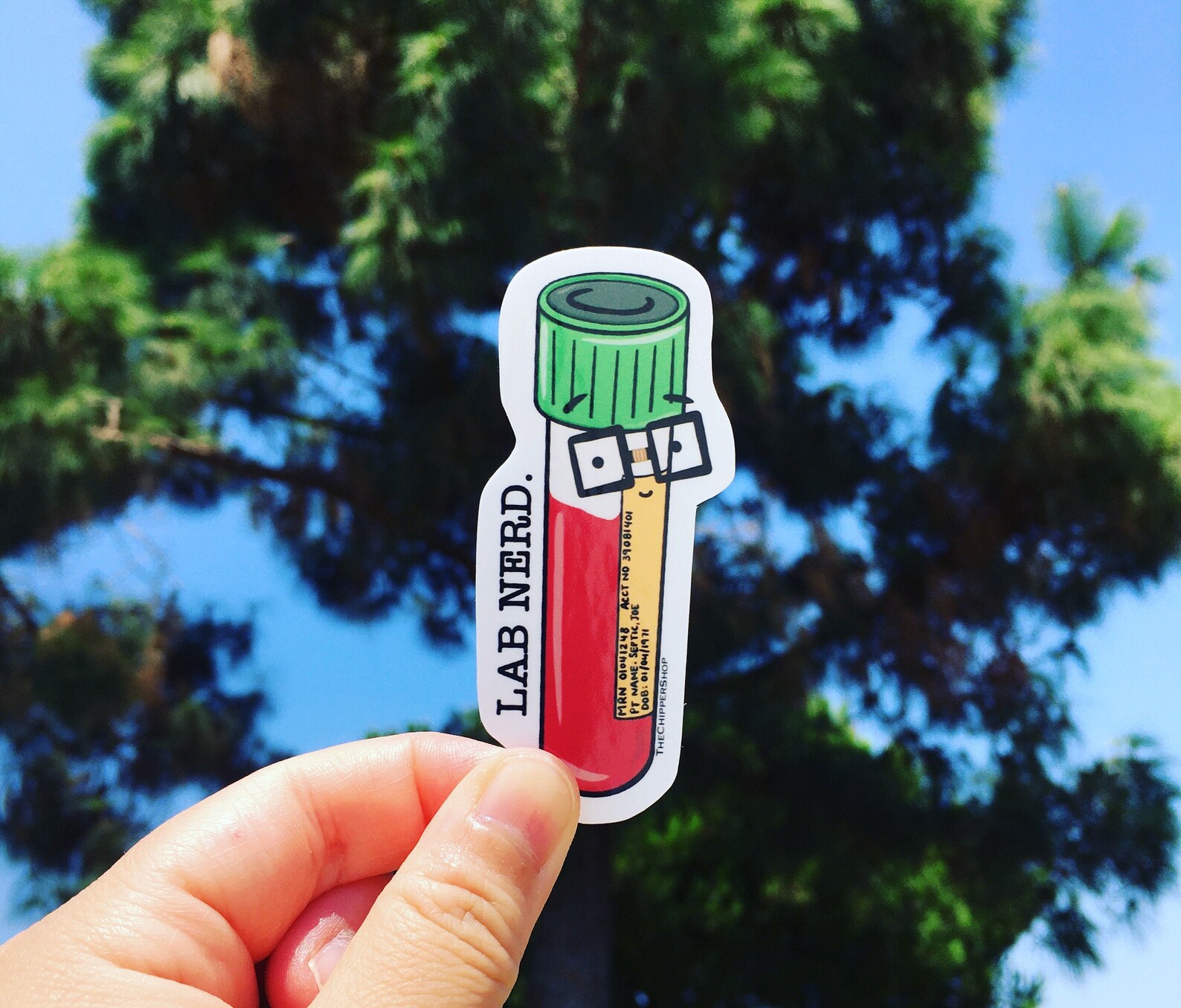 Test Tube Sticker Funny Medical Vinyl Sticker Biology - Etsy