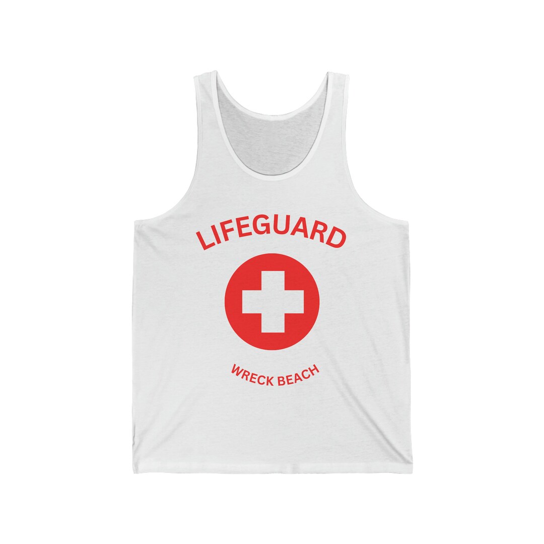 Lifeguard White Adult Unisex Lifeguarding Fitted Tank Top - Etsy